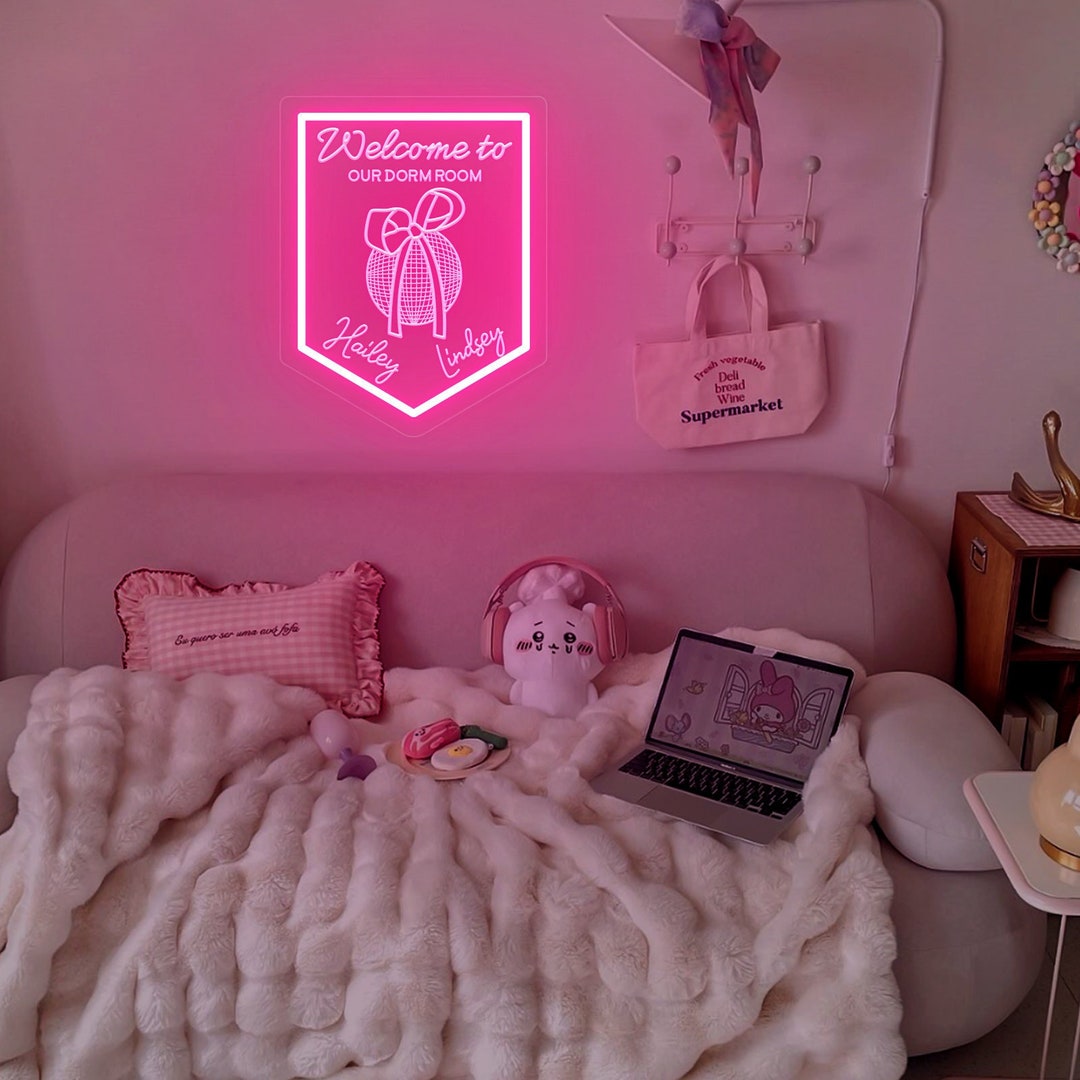Custom Dorm Room Neon Sign,welcome to Our Dorm Neon Sign, Custom ...