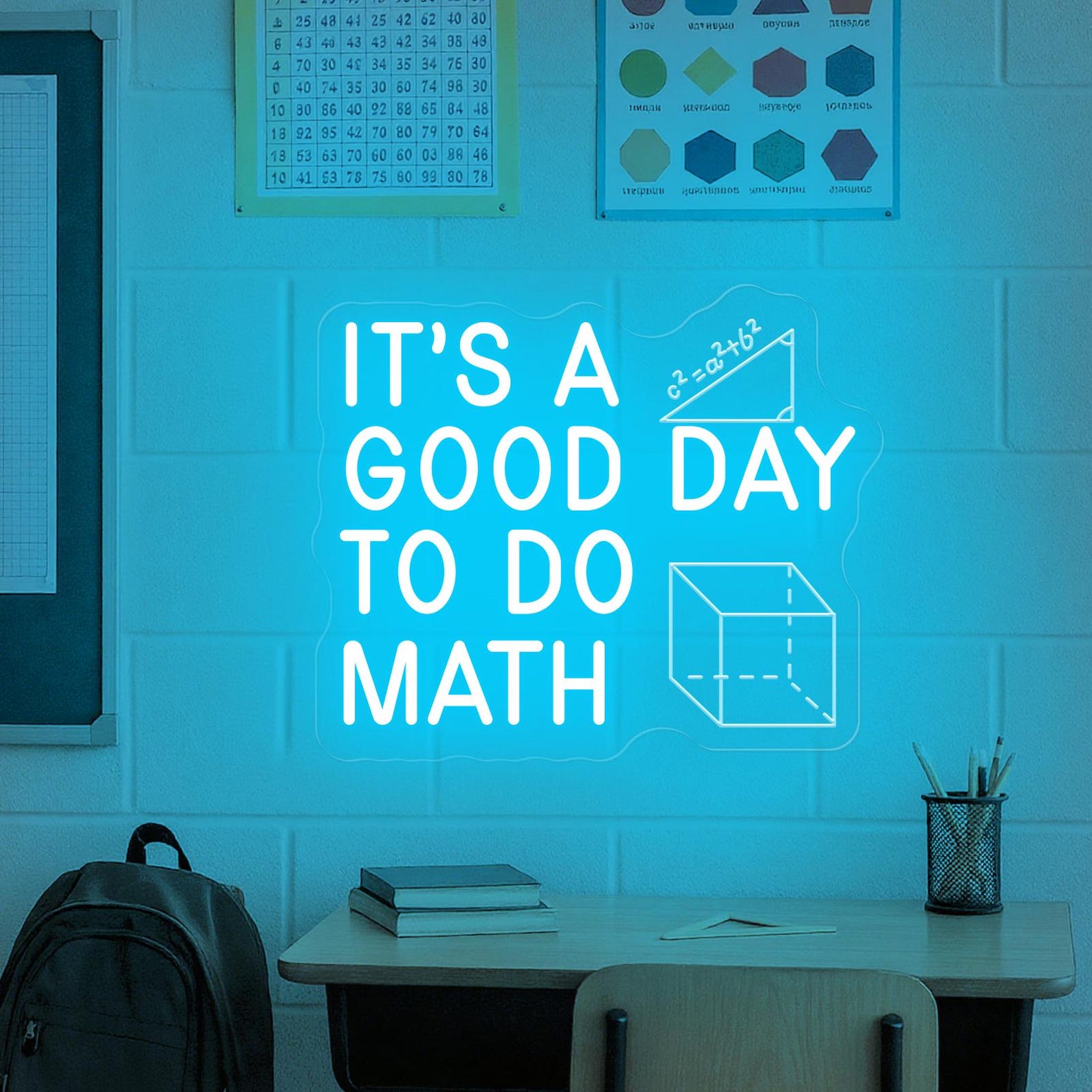 It's A Good Day to Do Math Neon Sign,math Classroom Decor Sign, Math ...