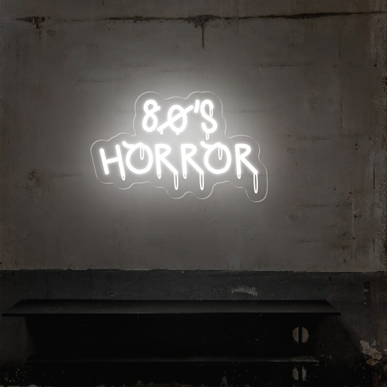 80's Horror Shelf Neon Sign,movie Display Sign for Horror Film ...