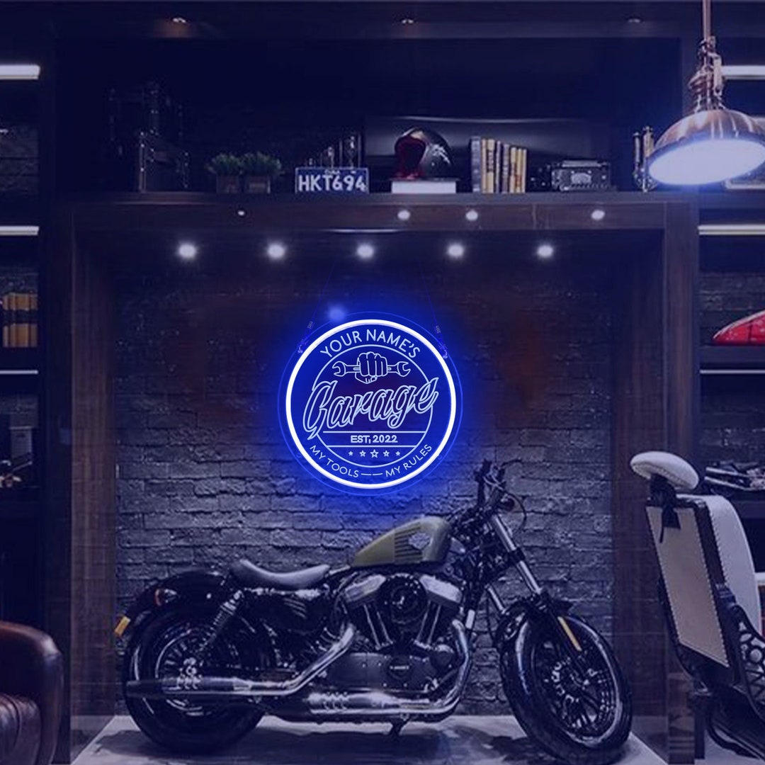 Custom Garage Neon Signs, Garage Sign,personalized Light up Garage ...