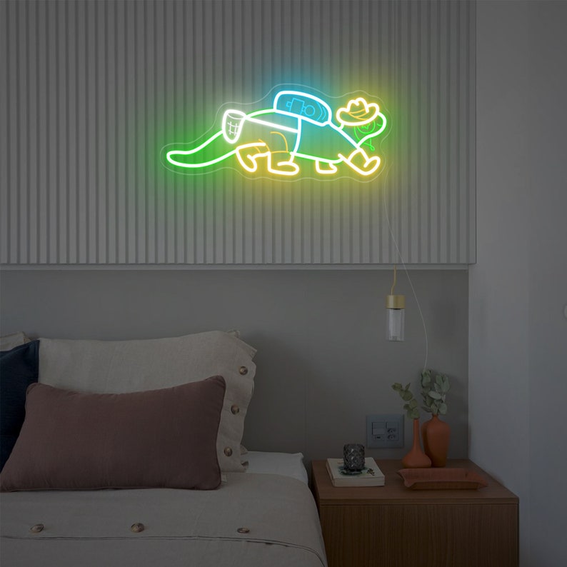 Crocodile Neon Sign, Alligator Led Neon Light Croc Led Light, Nursery ...