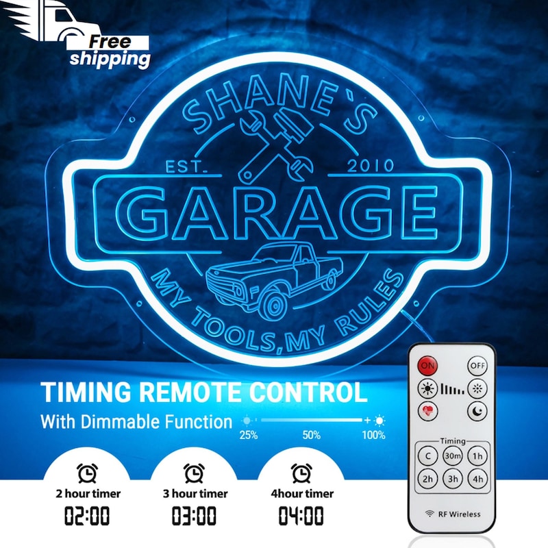 Led My Garage Sign - Etsy