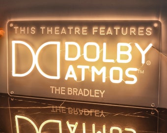 Dolby Vision Atmos Home Theatre Signs Signage Cinema Decor - Etsy