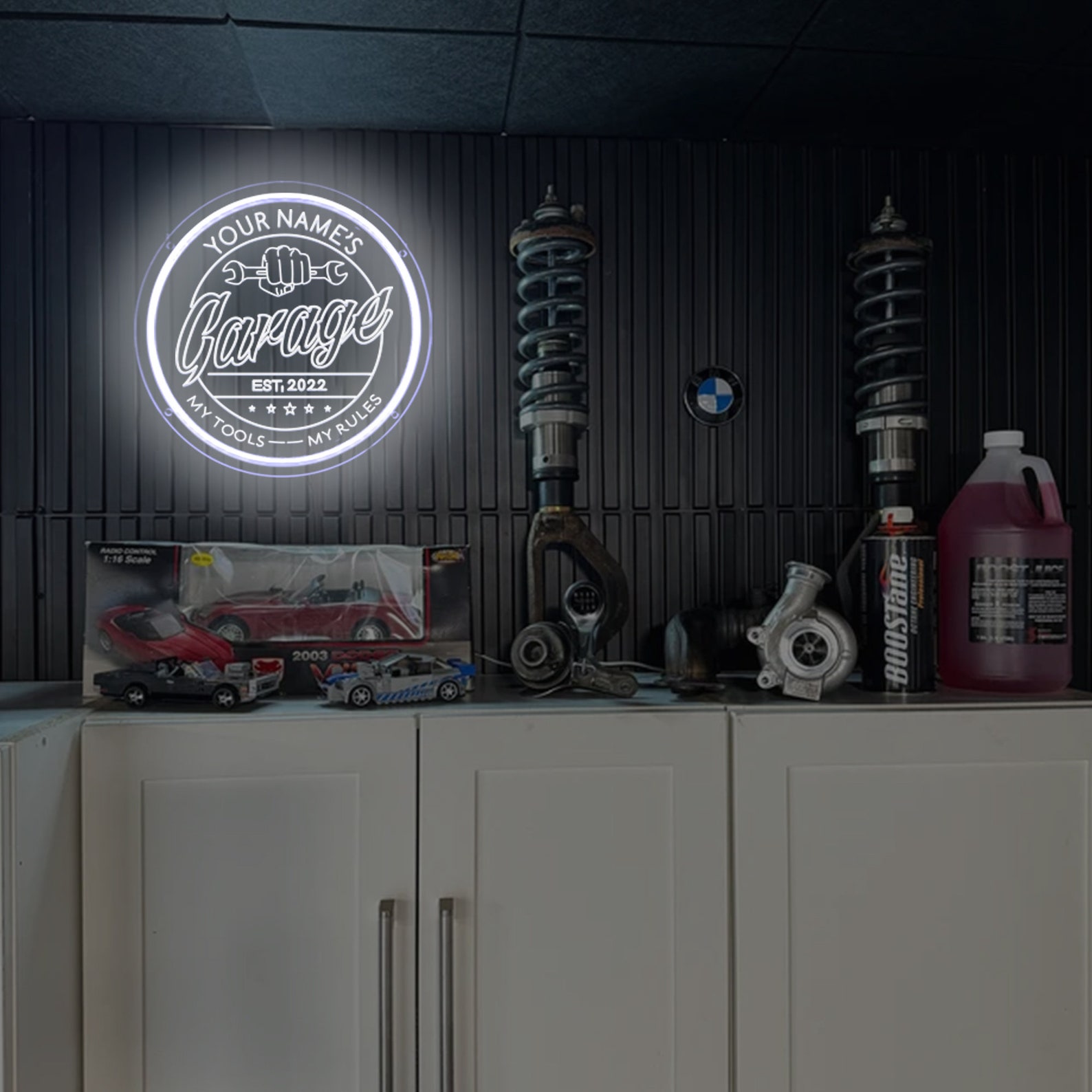 Custom Garage Neon Signs, Garage Sign,personalized Light up Garage ...