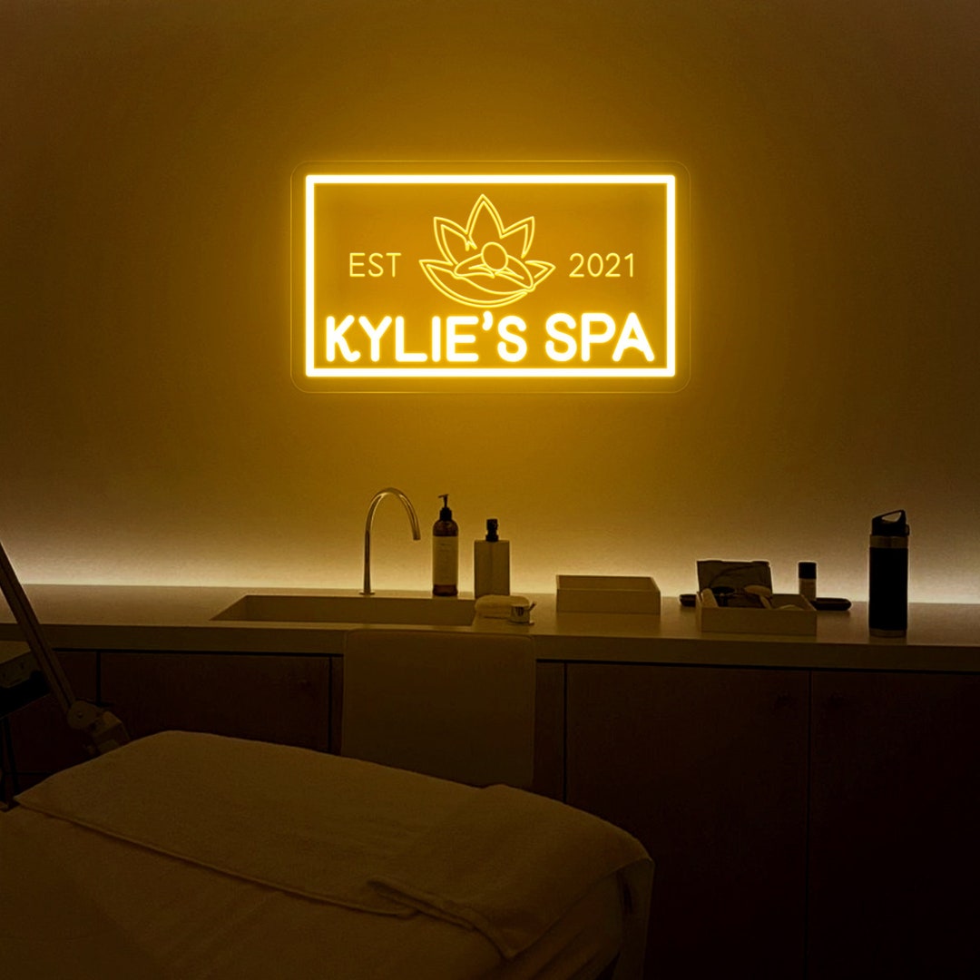 Beauty Spa Custom Neon Sign, Custom Spa Decoration Neon Sign, Spa ...