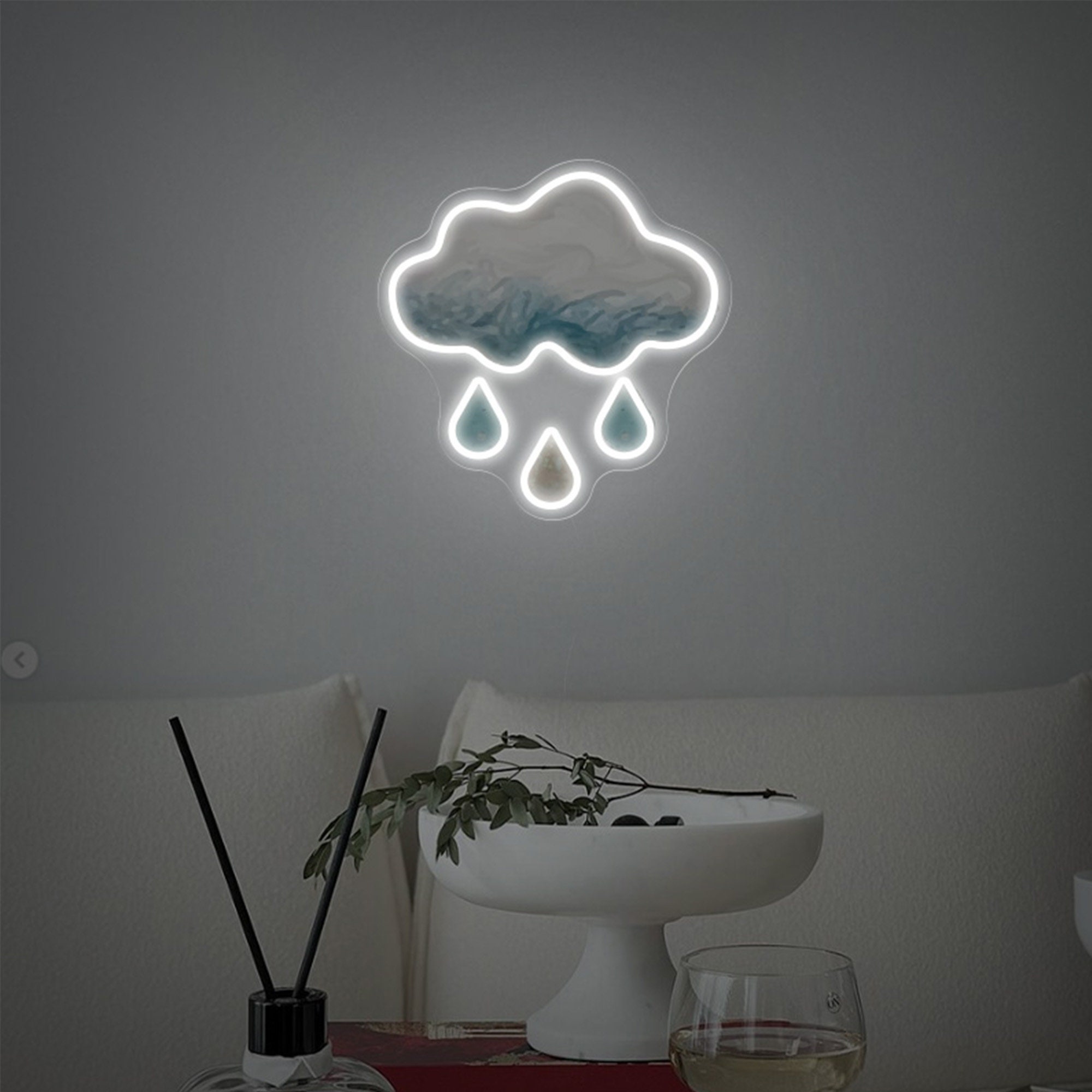Cloud Neon Sign, Custom Neon Sign, Baby Room Led Light, Cloud Shape ...