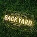 Personalized Backyard Neon Sign,outdoor Backyard Wall Decor Neon Light ...
