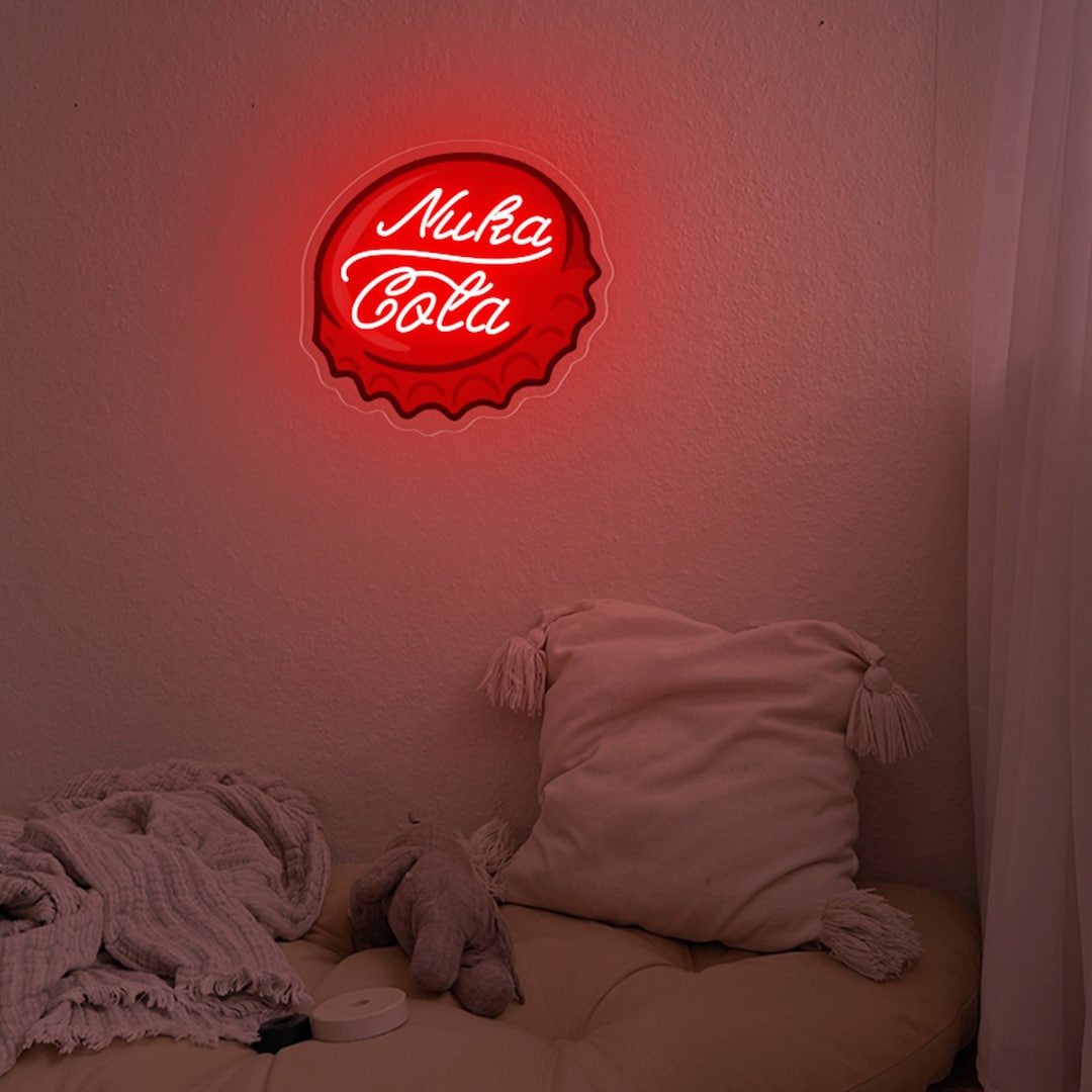 Nuka Cola Neon Sign, Nuka Cola Fallout Led Light, Fallout Inspired Wall ...