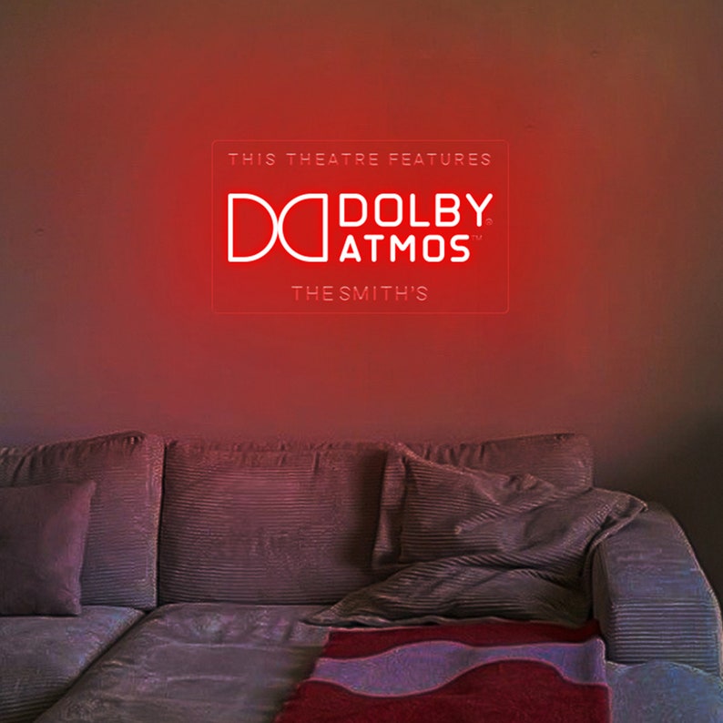 Custom Dolby Atmos Neon Sign,custom Video Movie Room Sign,custom Dolby ...
