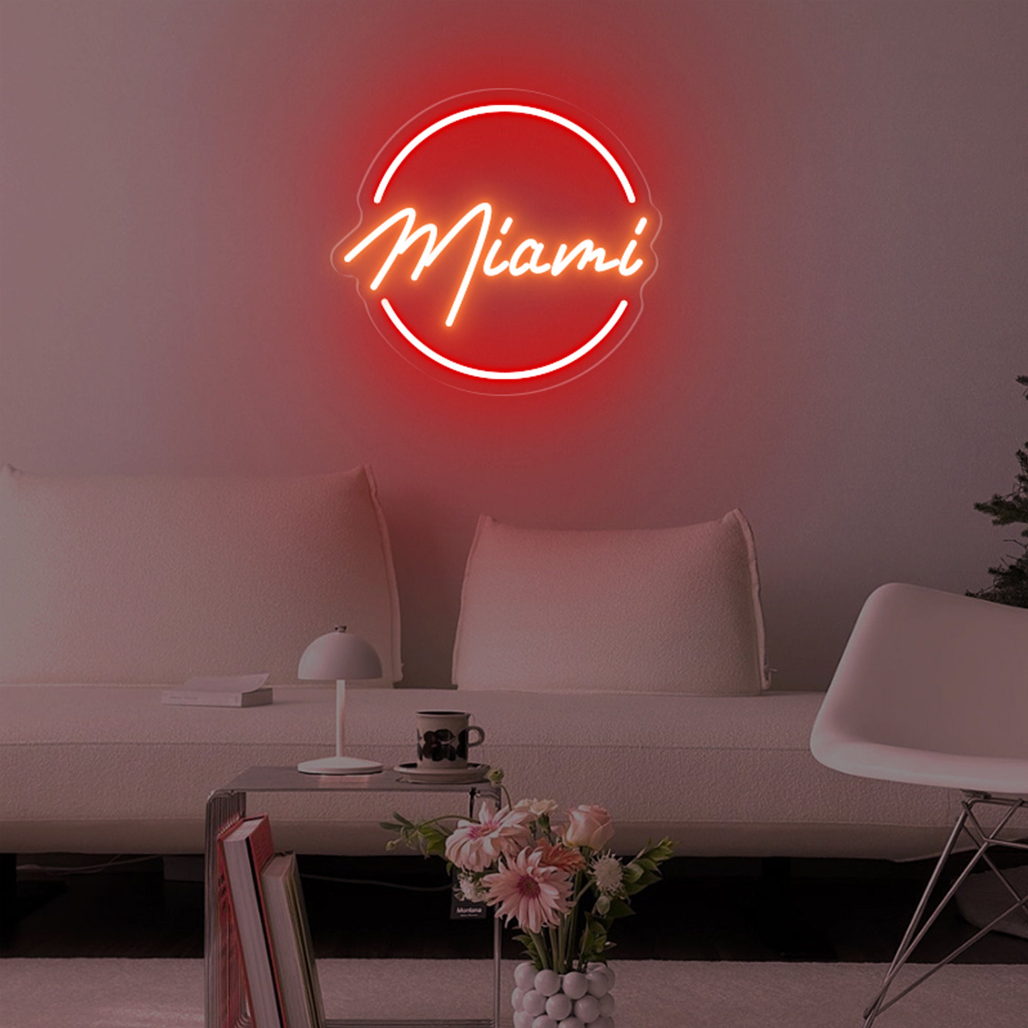 Miami Neon Sign, Bar Neon Sign, Retro Miami Neon Sign Decor, Miami City ...