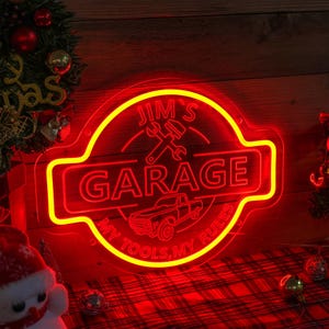 Custom Garage Neon Signs,garage Sign,personalized Light up Man Cave ...
