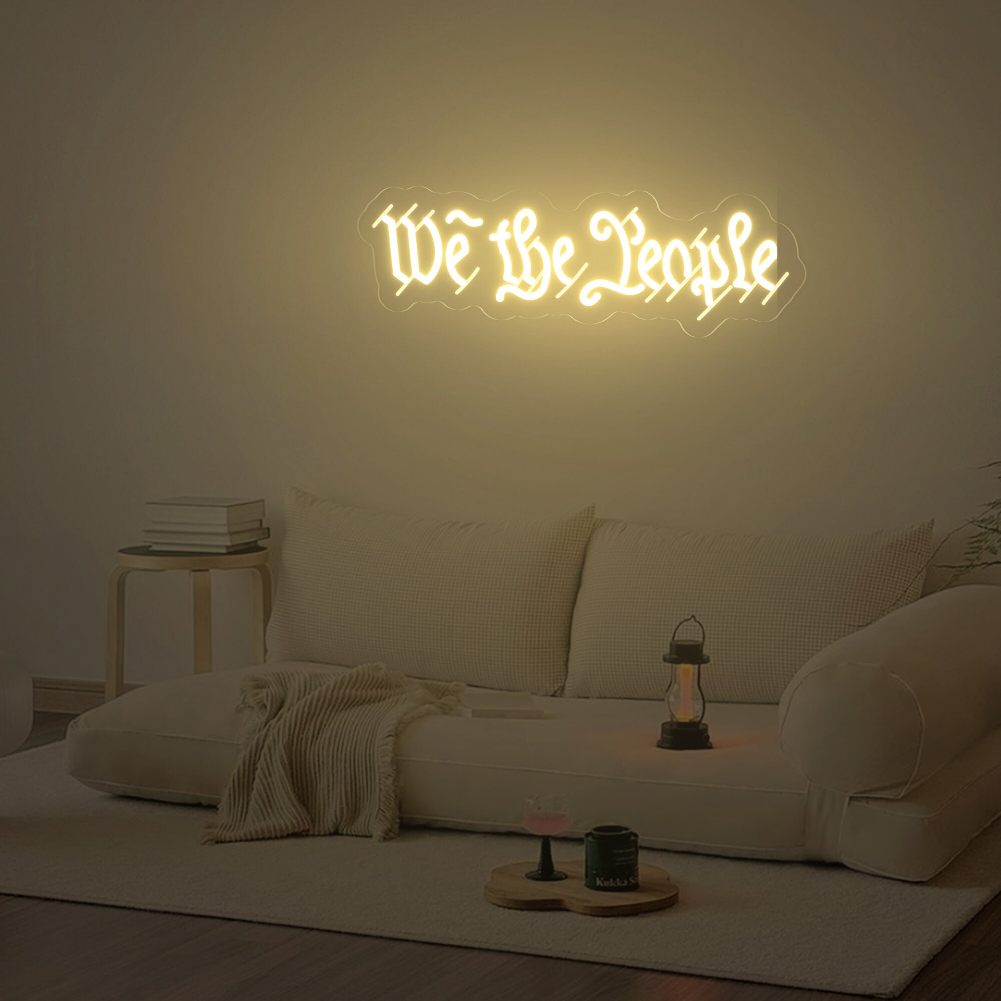 We the People Neon Sign, 1776 We the People Wall Decor Sign, Dad Gift ...