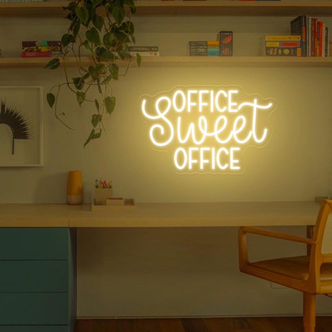 Office Sweet Office Neon Sign,retro Office Wall Art,home Office Decor ...