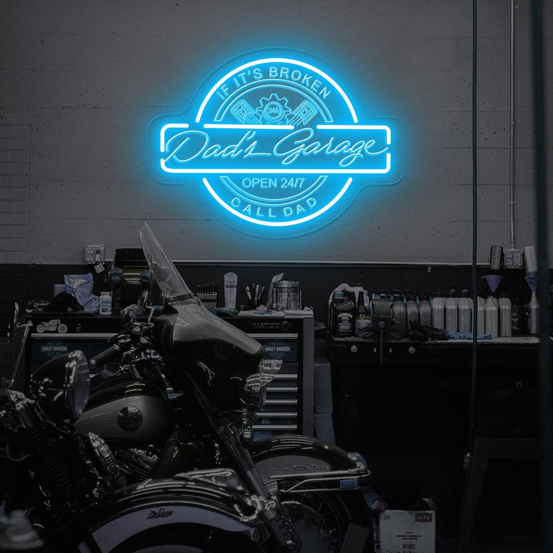 Custom Garage Neon Signs,garage Sign,personalized Light up Garage Signs ...
