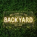 Personalized Backyard Neon Sign,outdoor Backyard Wall Decor Neon Light ...
