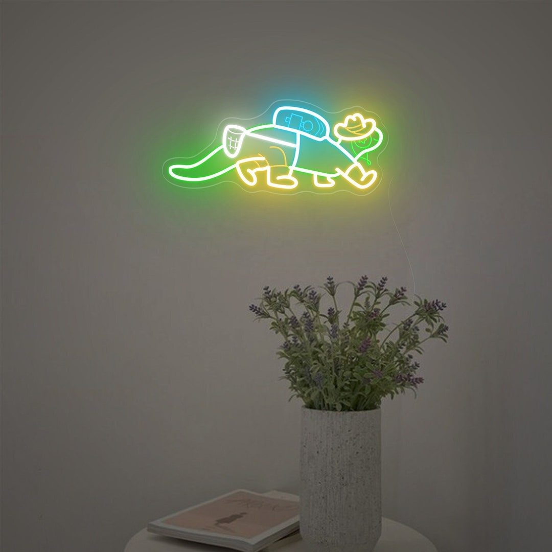 Crocodile Neon Sign, Alligator Led Neon Light Croc Led Light, Nursery ...