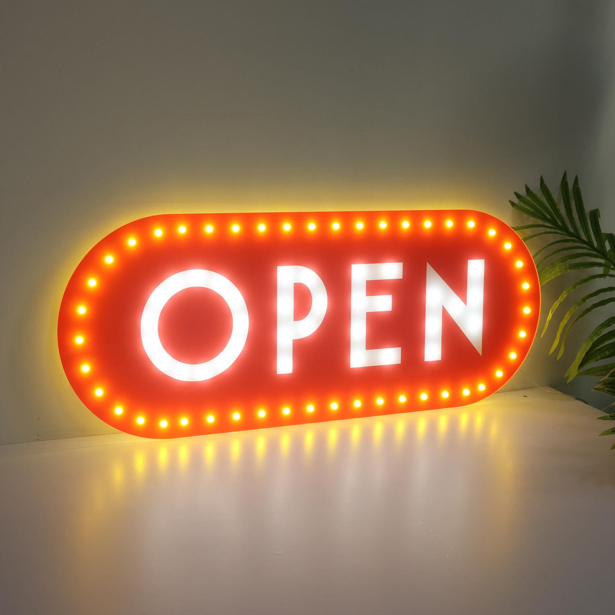 Retro Marquee Open Sign: Restaurant & Bar Decor - Etsy