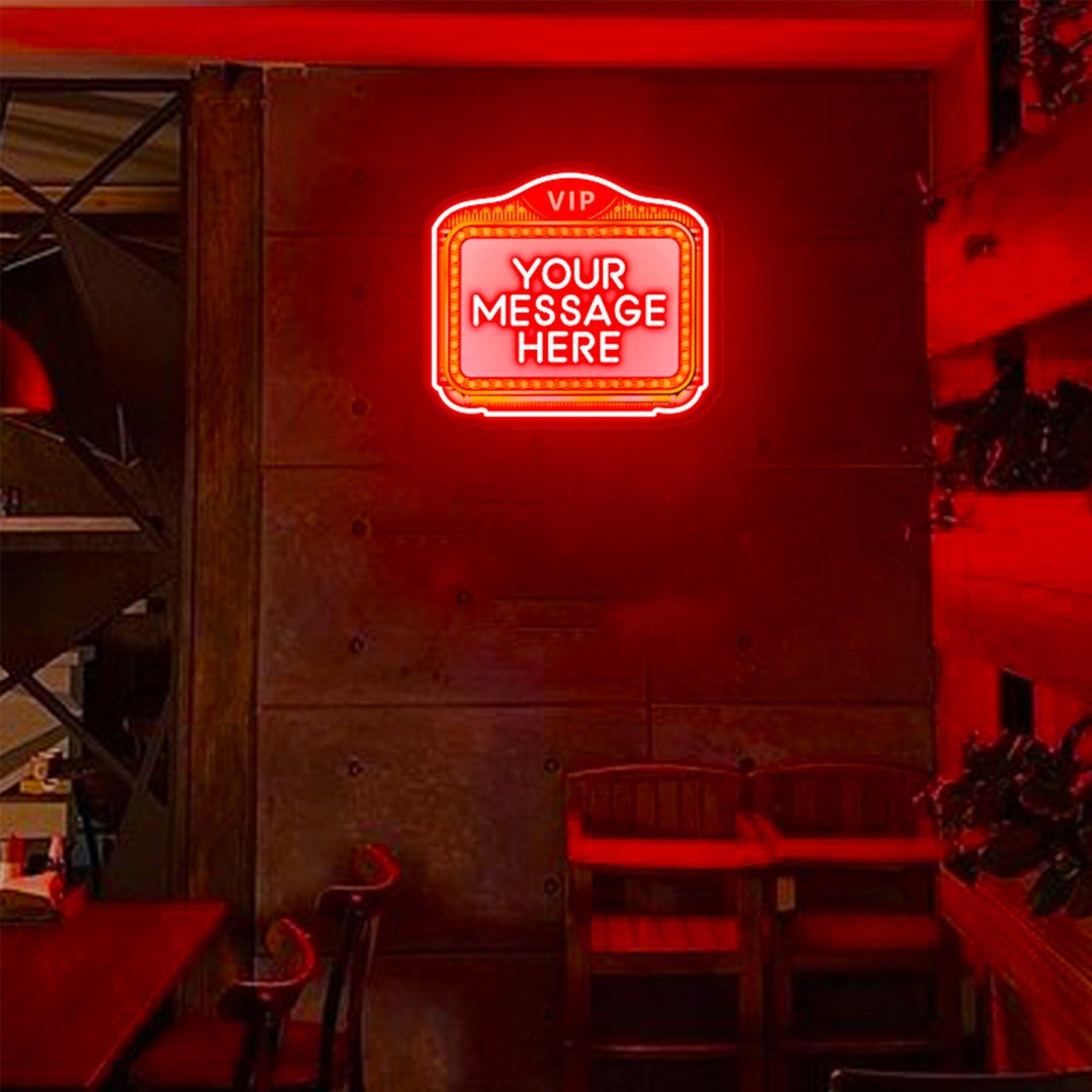 Nightclub VIP Neon Sign,custom Nightclub Neon Sign,personalized Bar ...
