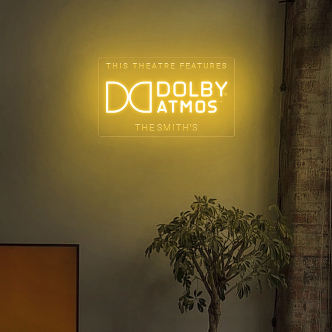 Custom Dolby Atmos Neon Sign,custom Video Movie Room Sign,custom Dolby ...