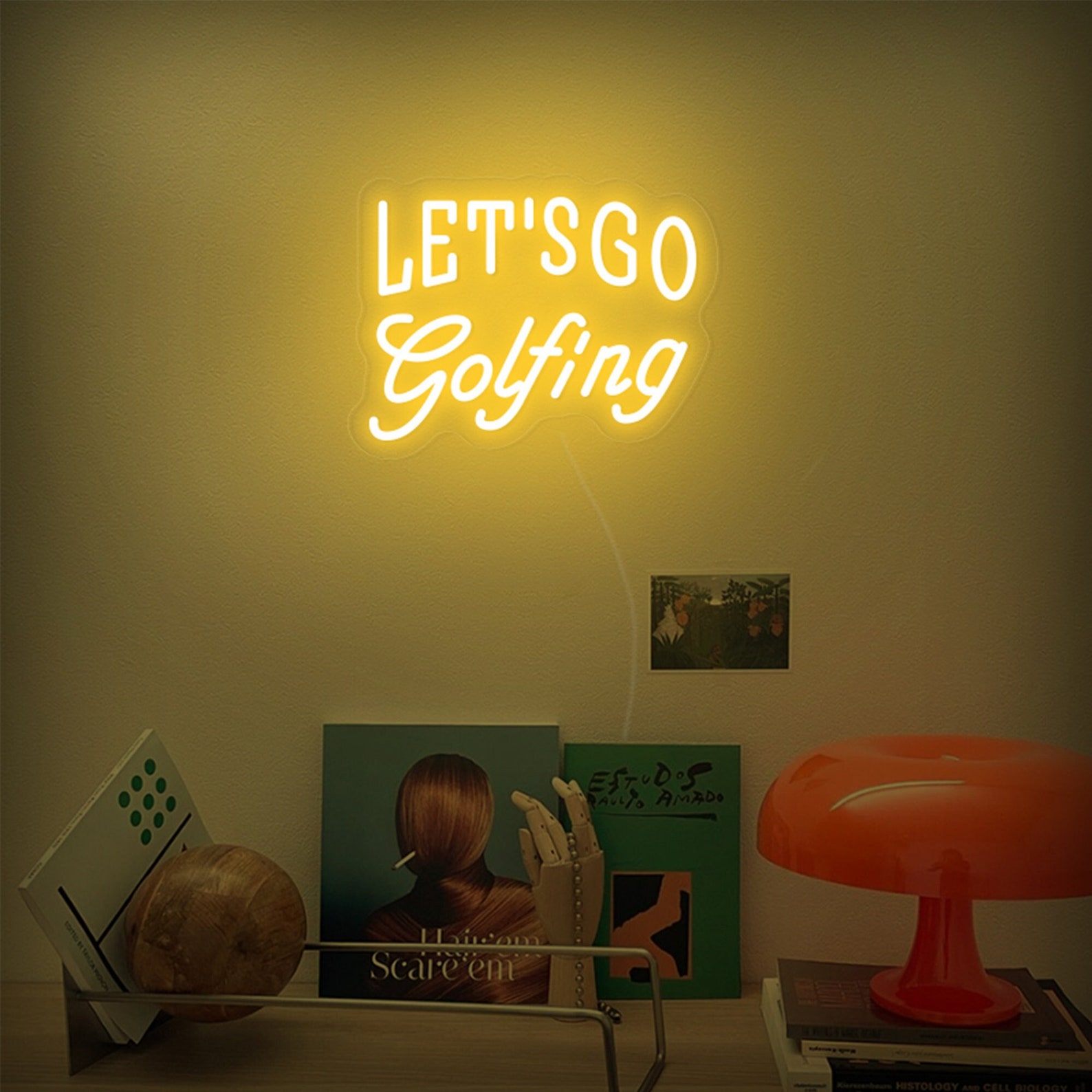 Let's Go Golfing Neon Sign, Trendy Wall Led Light, Golf Lovers Wall ...