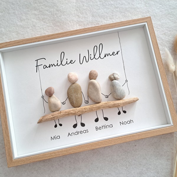 Gestalten Steinbilder Familie