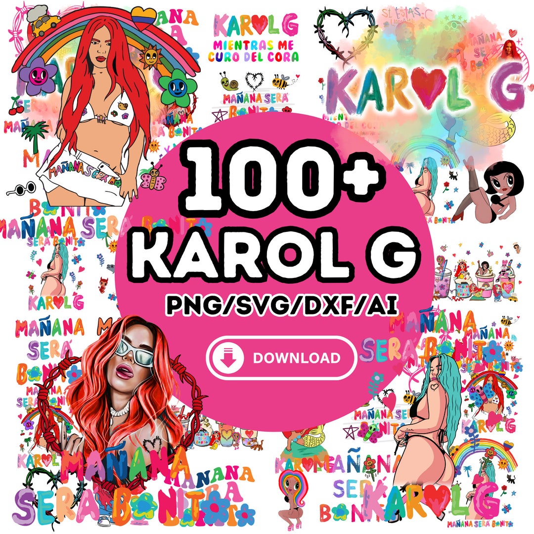 Karol G Bundle Svg, Karol G Png, Mañana Será Bonito Png, KG New Album Cover, Karol G Tumbler ...