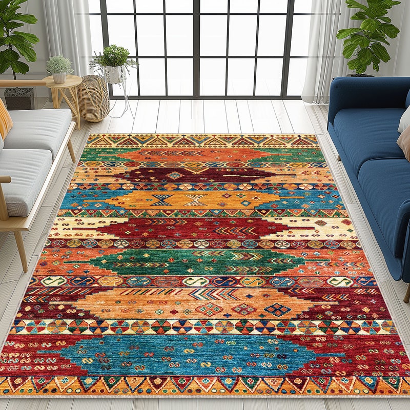 Boho Rug - Etsy