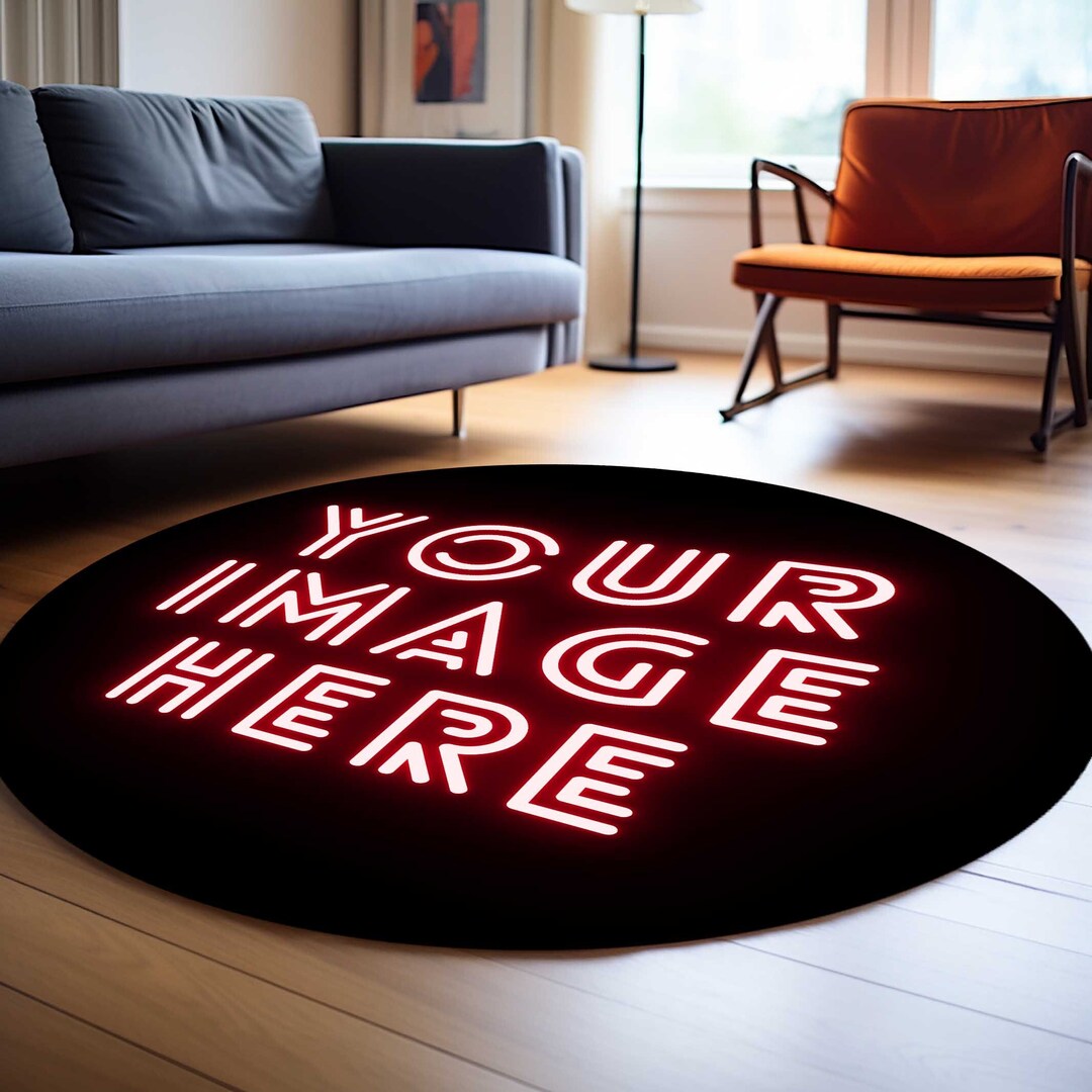 Personalized Round Rugs, Custom Your Image Rug, Custom Rug With Your ...