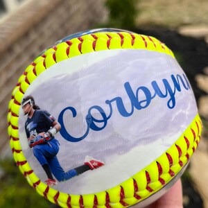 Custom Softball (personalized Photo) - Etsy