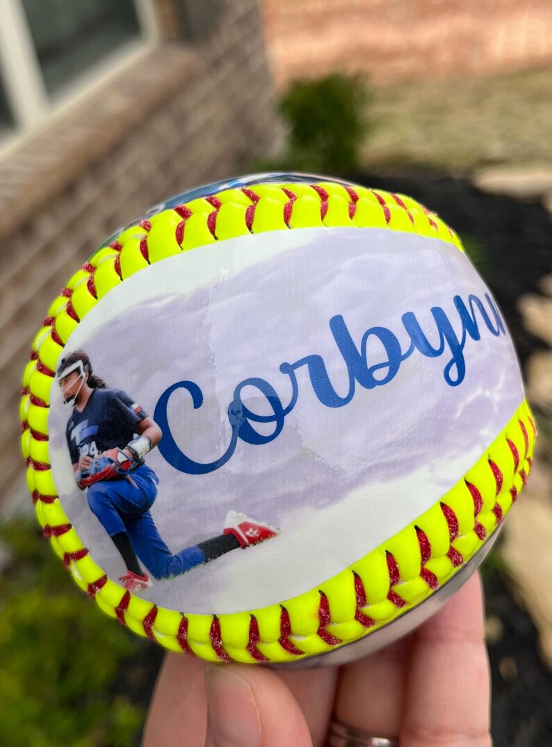 Custom Softball (personalized Photo) - Etsy