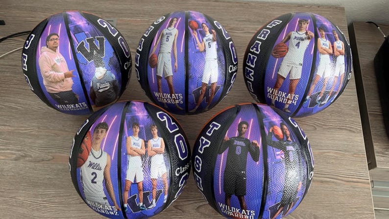 Custom Basketball (personalized Photo) - Etsy