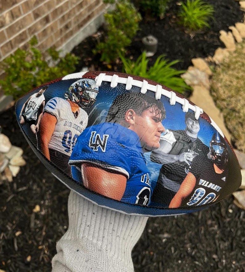 Custom Football (personalized Photo) - Etsy