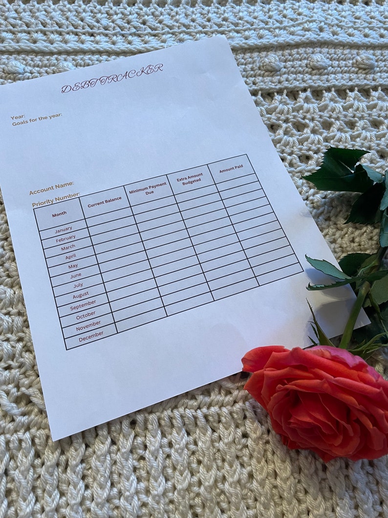 Income/expense/debt Payoff Tracker - Etsy