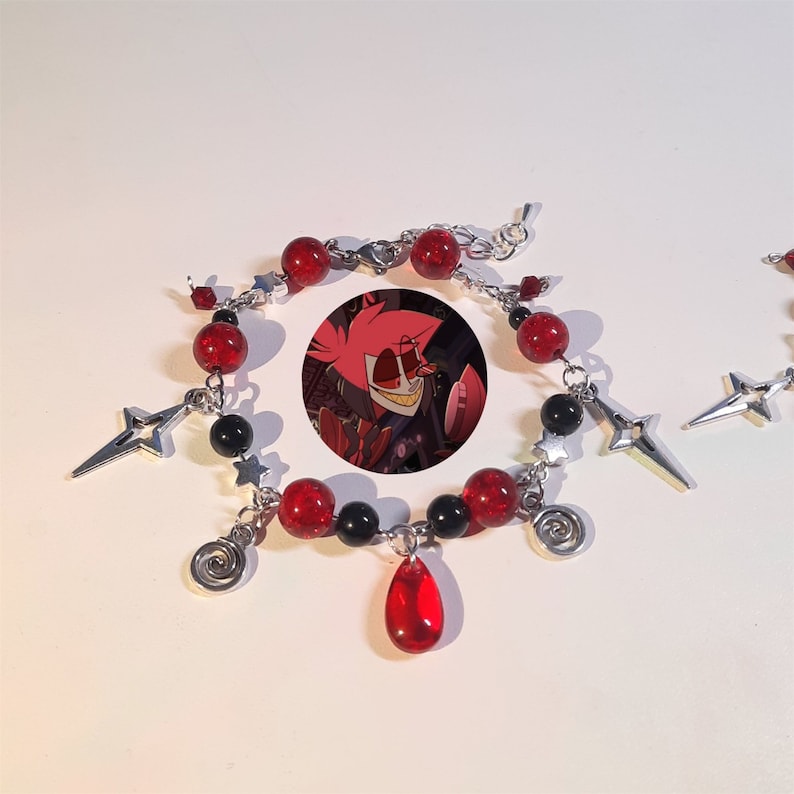Lucifer and Alastor Bracelet Hazbin Hotel Inspired Bracelets - Etsy