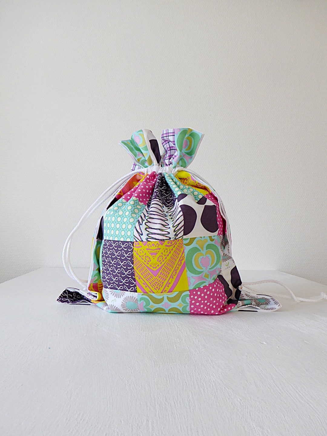 Patch Bag, Recycling Leftover Old Fabrics, Recycling Old Shirts ...