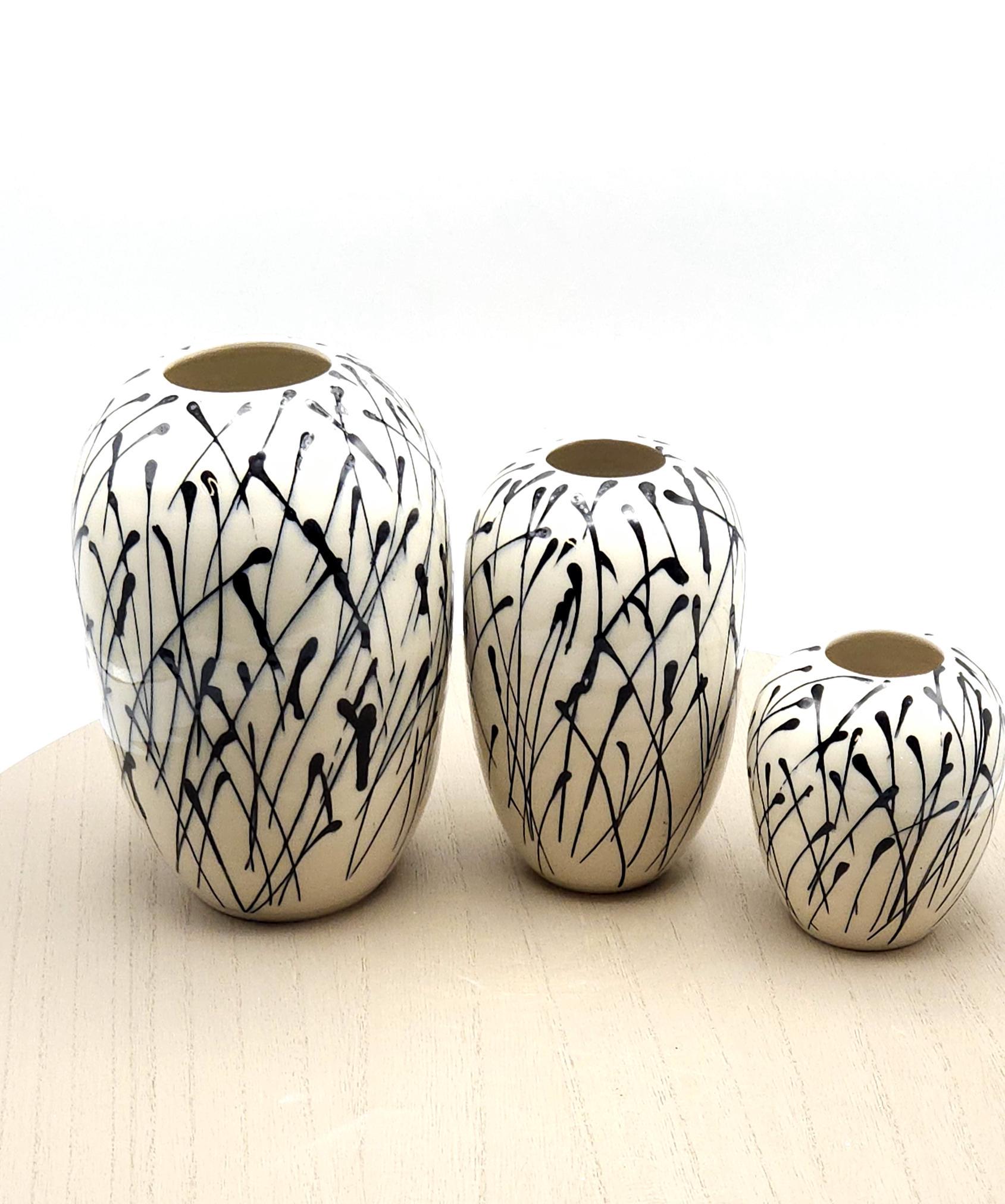 Modern Porcelain Vases //set of Three Vases - Etsy