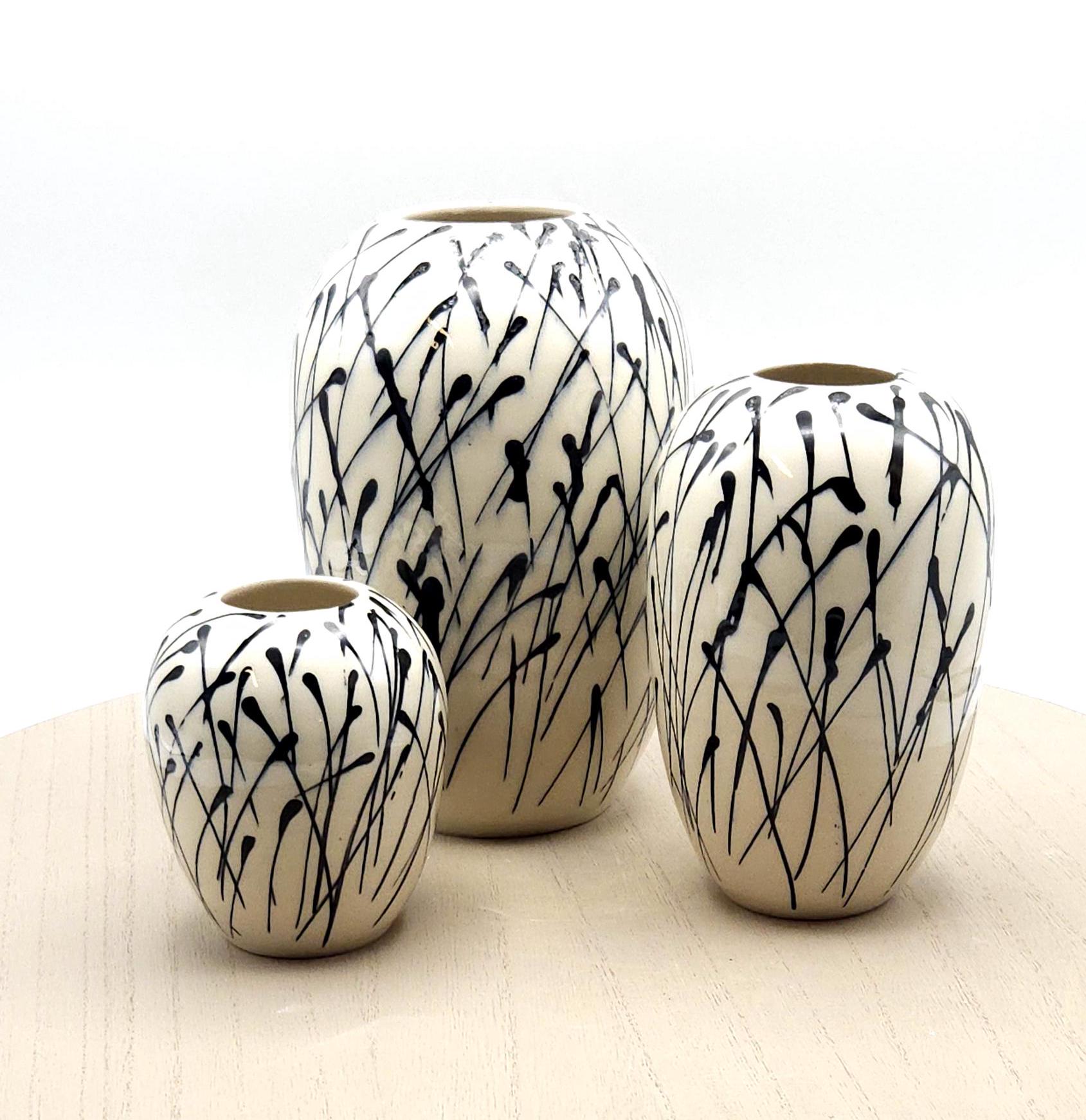 Modern Porcelain Vases //set of Three Vases - Etsy