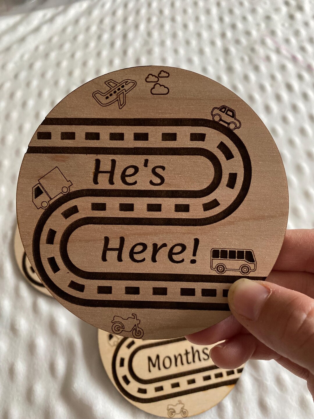 Baby Transportation Milestone Markers-wood Monthly Milestones-car ...