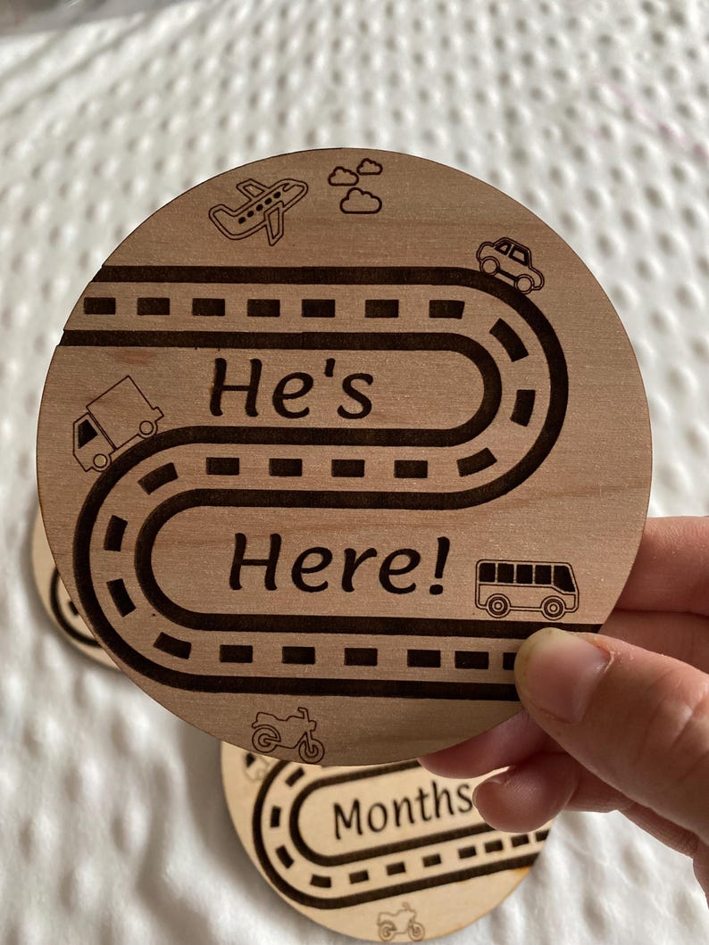 Baby Transportation Milestone Markers-wood Monthly Milestones-car ...