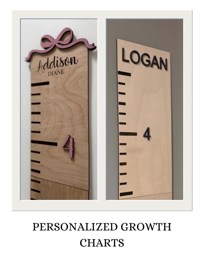 Growth Chart Ruler | Folding Growth Ruler | Personalized Children's ...
