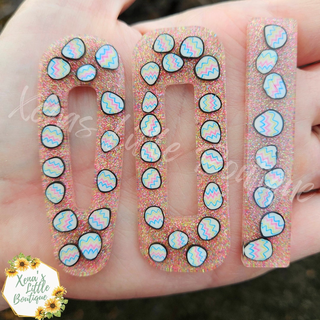 Easter Eggs Easter Hair Clips Hair Accessories Hair Gel Resin Clips ...