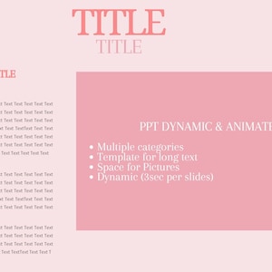 Chic Powerpoint Template - Etsy