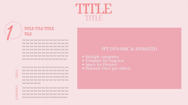 Chic Powerpoint Template - Etsy