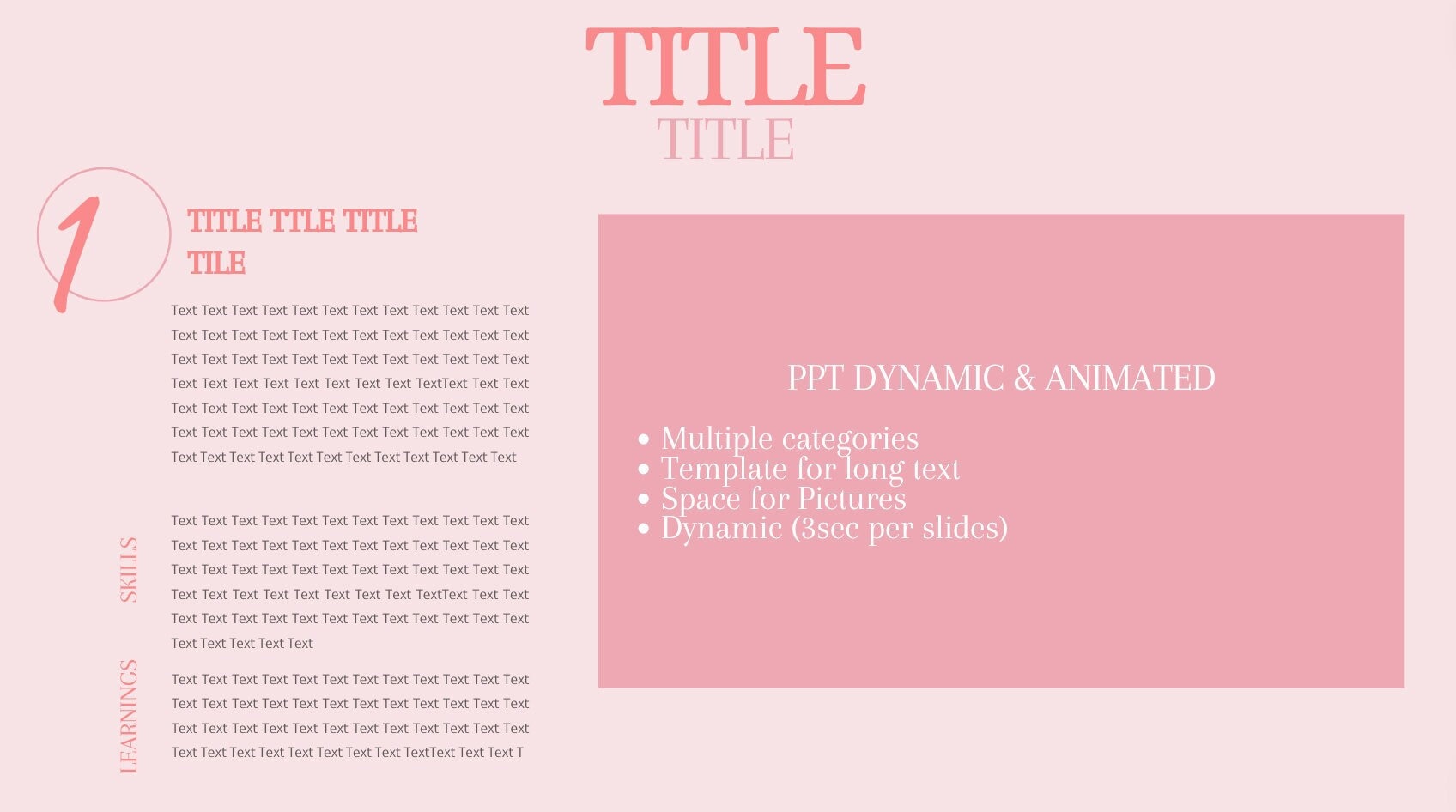 Chic Powerpoint Template - Etsy