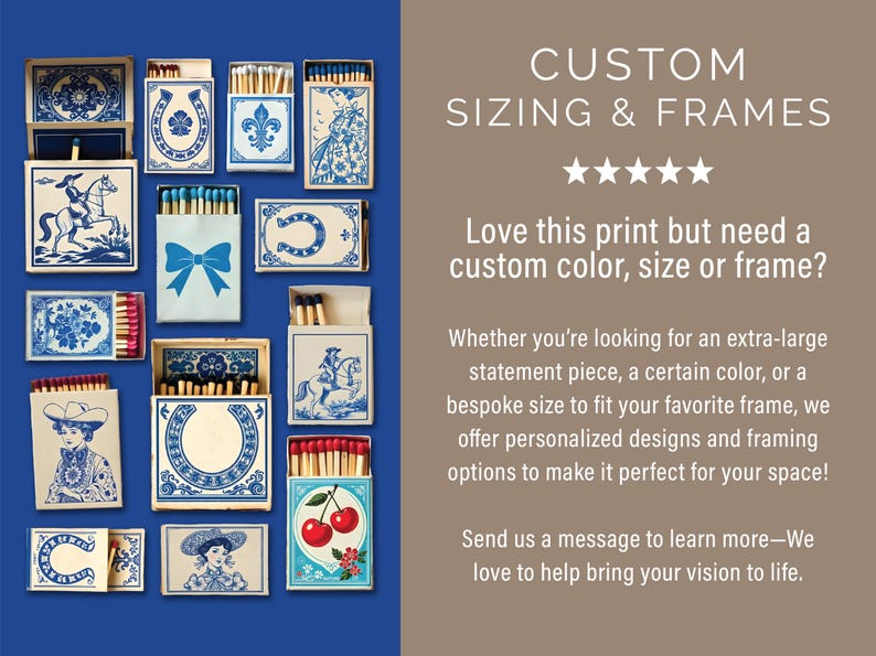 Chinoiserie Matchbook Collage Print - Indigo Blue Toile Wall Art ...