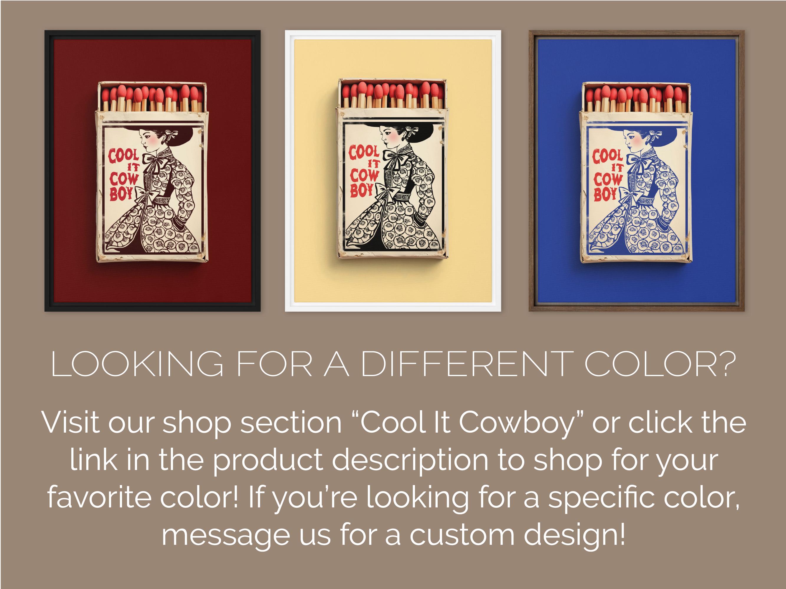 Alt Country Matchbook Print – Vintage Rodeo Wall Art, Moody Cowboy ...