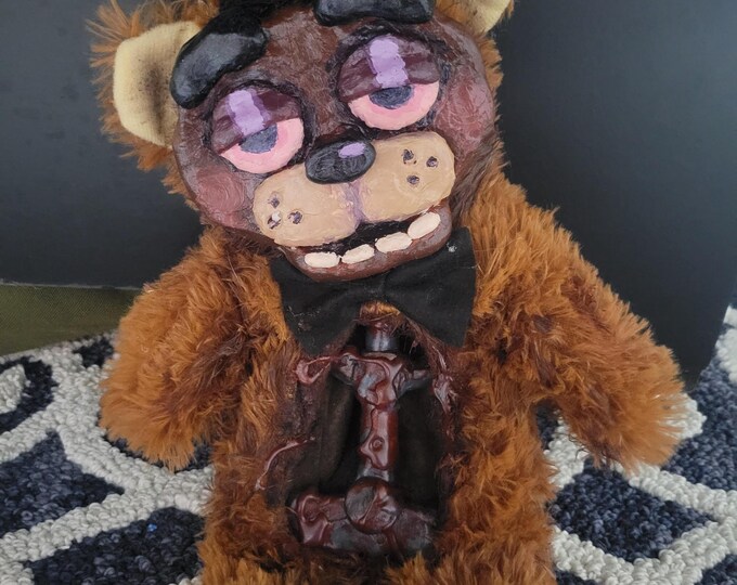 FNAF Inspired Freddy Fazbear Clay Face Doll - Etsy