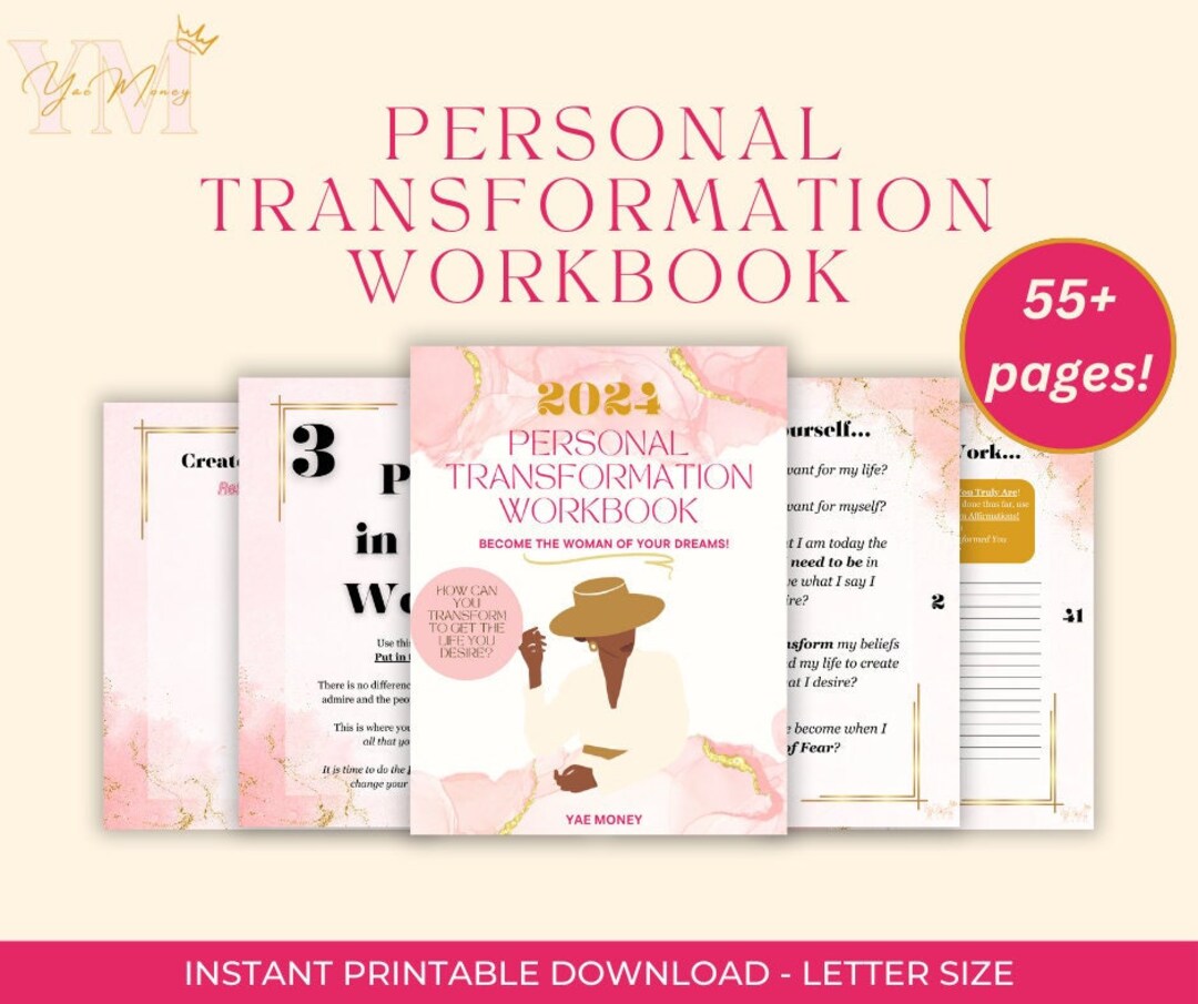 2024 Personal Transformation Workbook for Women - Etsy