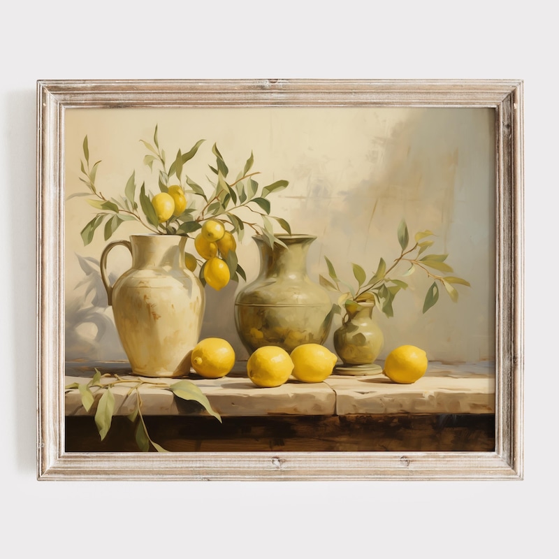Lemon Painting - Etsy