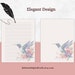 Printable Hummingbird Flutters Letter Writing Stationery Writing Paper ...